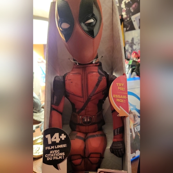 Toys | Marvel Shelf Talkers 12inch Talking Deadpool Plush Figure | Poshmark